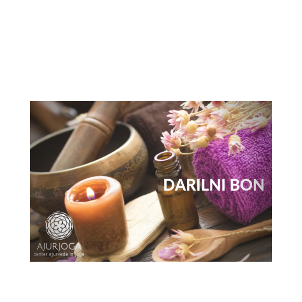 Darilni bon - Masaža - poljubna vrednost - Ajurjoga