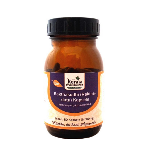Rakthasudhi - zdrava koža, bio kapsule, KA - Ajurjoga